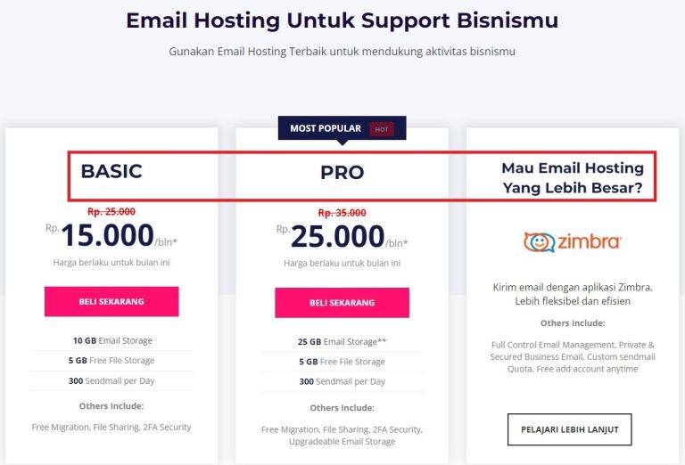 7 Layanan Email Hosting Terbaik di Indonesia 2025