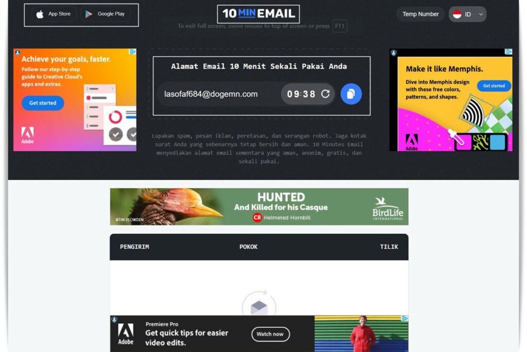 7+ Generator Email Sementara Terbaik 2025(Ranked & Reviewed)