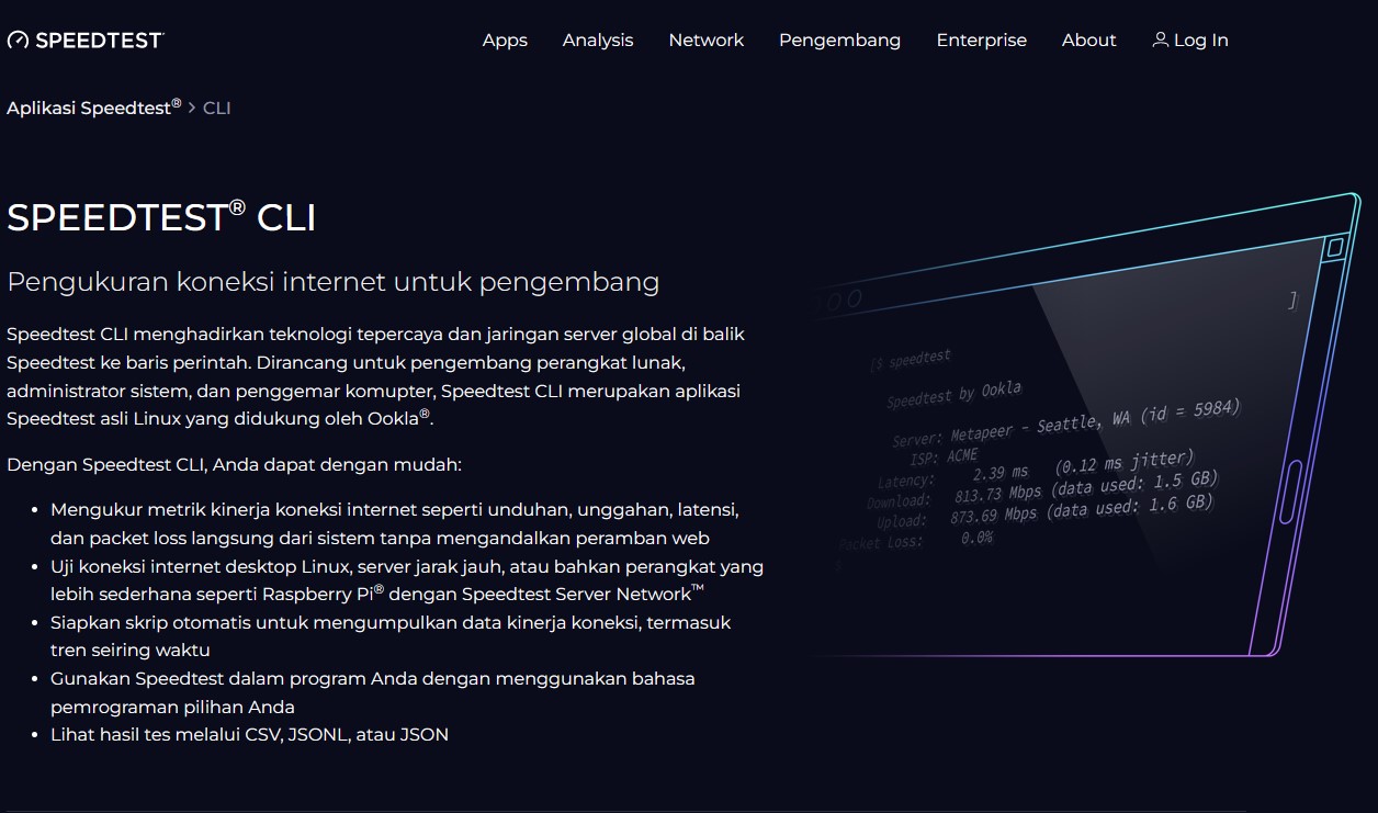 Speedtest Cli Cara Install Dan Command Line Speedtest Cli Di Linux Dan Windows