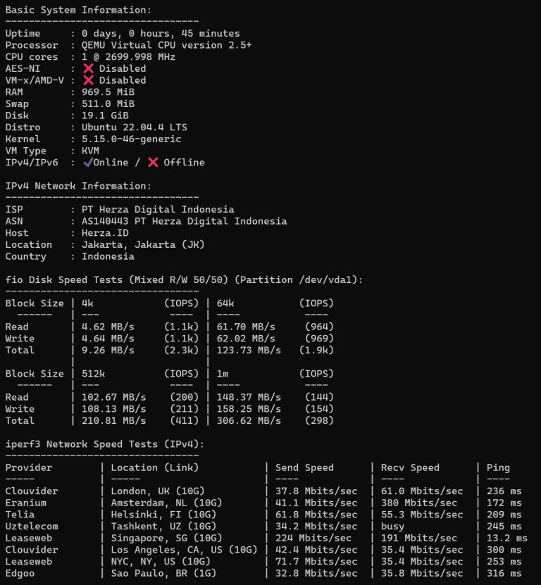 Review VPS Herza: Gratis Anti DdoS & Peering Telkom Eyeball