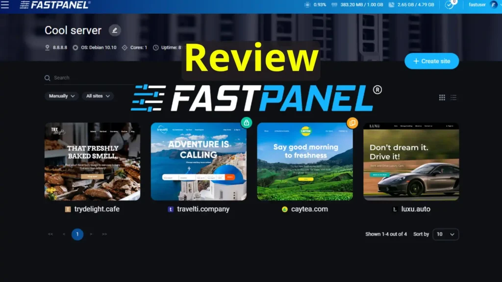 Review Fastpanel: Control Panel VPS Gratis,Ringan dan Stabil